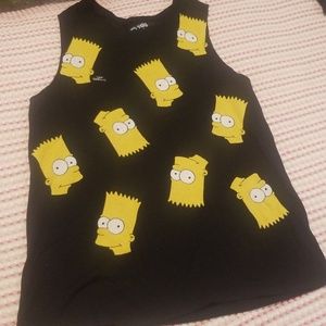 Simpson's | Tops | Bart Simpson Cut Off Tank | Poshmark